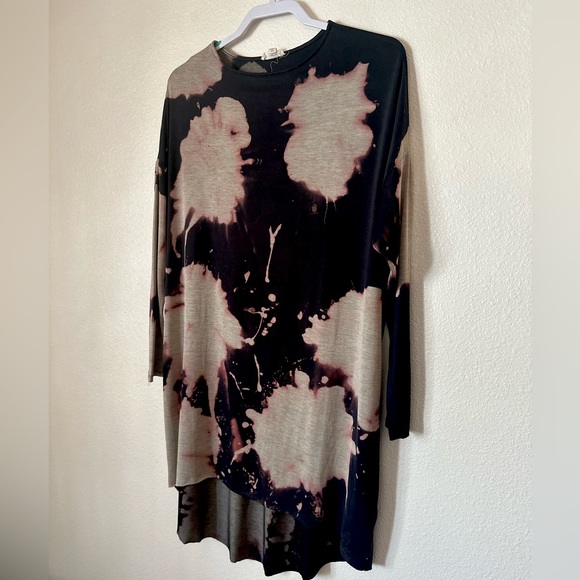 silence + noise | Dresses | Bleach Tiedye Midi Dress | Poshmark